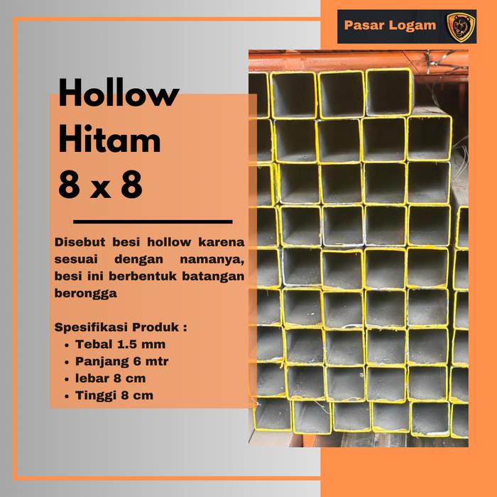 Jual Hollow Hitam 80 x 80 x 1.5mm - Kota Tangerang Selatan - PASAR ...