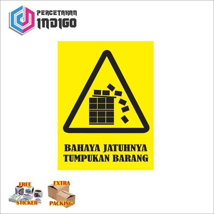 Jual plat alumunium rambu rambu bahaya jatuhnya tumpukan barang - Kab ...