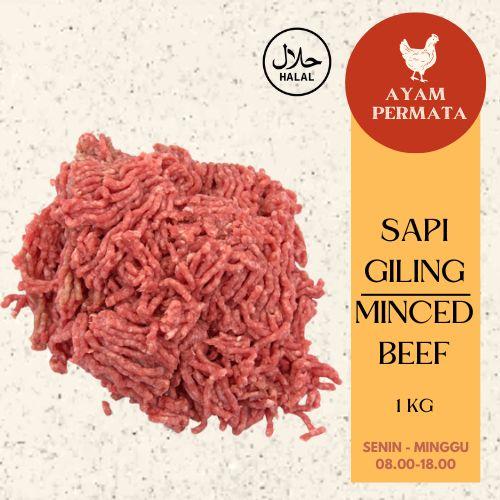 Promo Daging Sapi Giling Cincang 1kg MPASI Halal Premium Frozen Halus ...