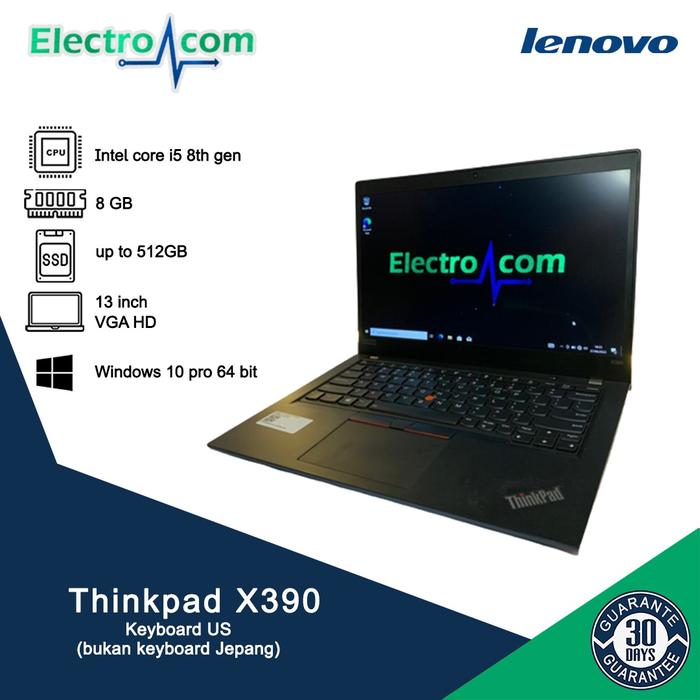 Jual Lenovo Thinkpad X390 Core i5 Gen8 RAM 8GB SSD 512GB SLIM - L380 i5 ...