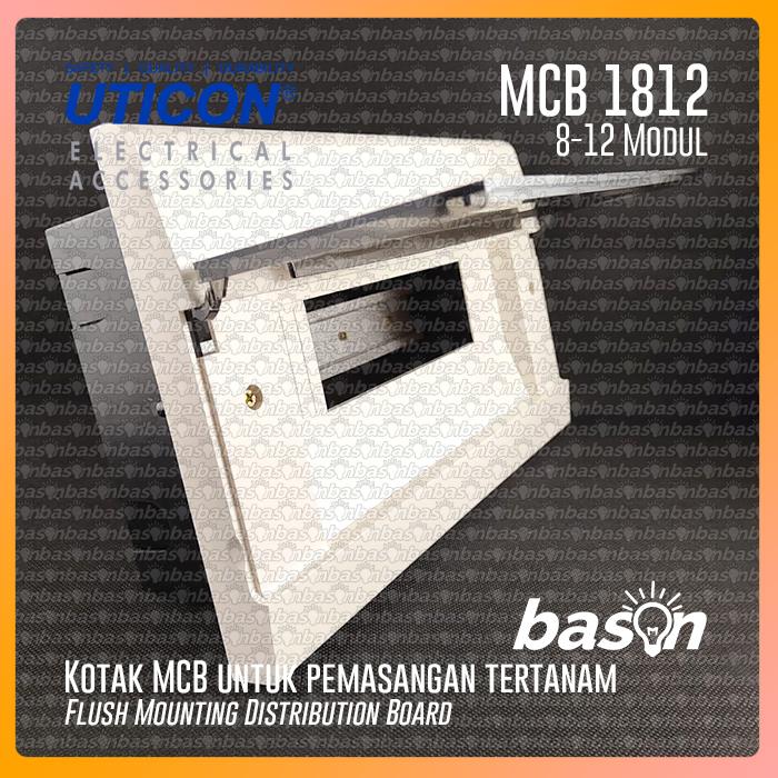 Promo UTICON MCB Box MCB1812 12-Group MCB Panel Kosongan - MCB 1812 ...
