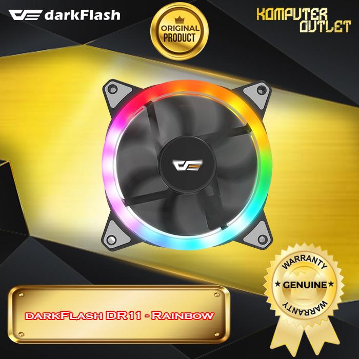 Jual DARKFLASH AIGO DR11 Rainbow Cooling Fan ARGB LED 120mm Single Fan Case - Jakarta Pusat ...