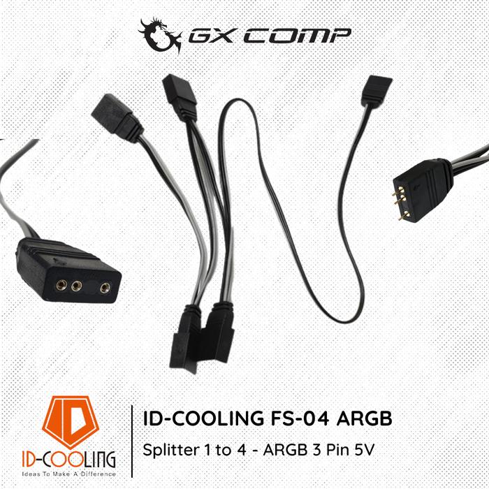 Jual ID-COOLING FS-04 ARGB Splitter 1 to 4 - ARGB 3 Pin 5V - Kota ...