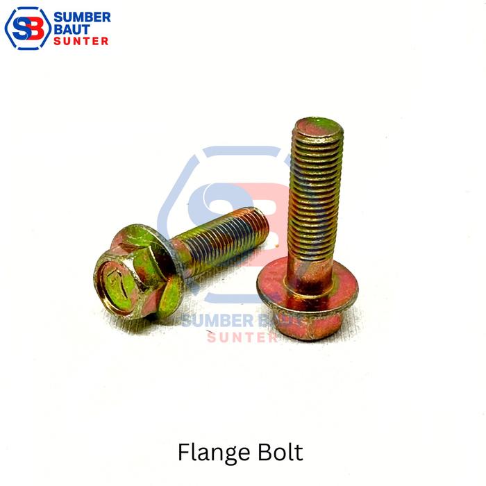 Jual M8x55 Baut Flange - P1.25 / Flange Bolt M 8 x 55 mm - Jakarta ...