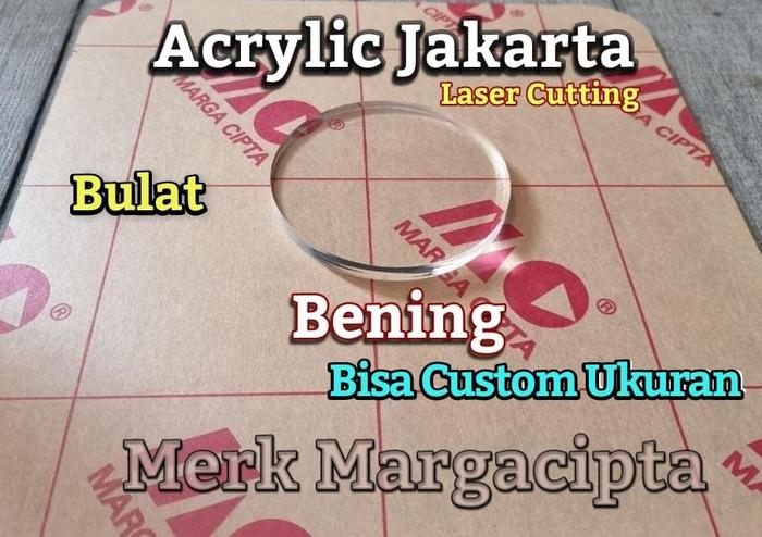 Jual Akrilik Acrylic Bening Persegi - Bulat Lembaran Potongan Custom ...