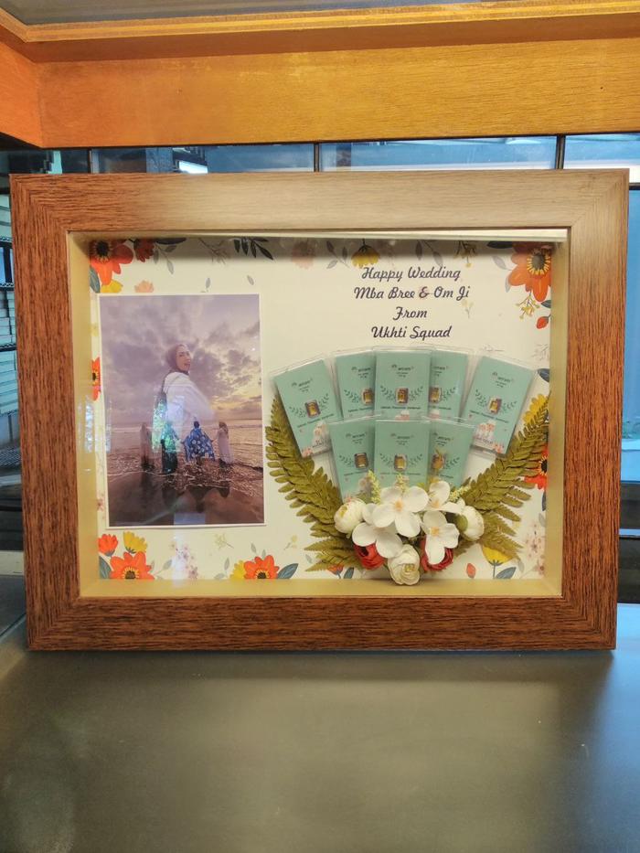 Promo CUSTOM FRAME/FIGURA 3D DEKORASI BUKET BUNGA RUSTIC VINTAGE UNTUK ...