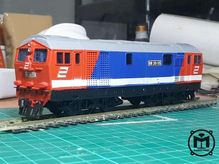 Jual Miniatur Lokomotif BB301 55 HO Scale / Skala HO - Kab. Sleman ...