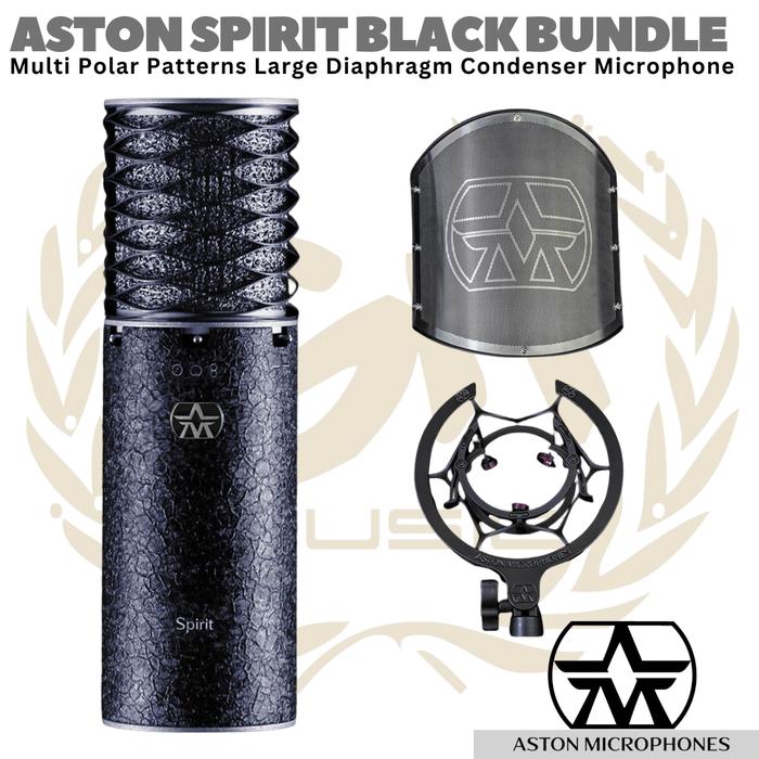 Promo ASTON SPIRIT BLACK BUNDLE Multi Polar Patterns Condenser ...