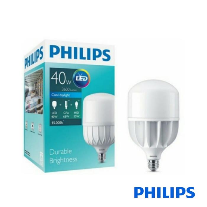 Promo Lampu Philips LED TForce 27W 35W 45W Watt E27 6500K Cool Daylight ...