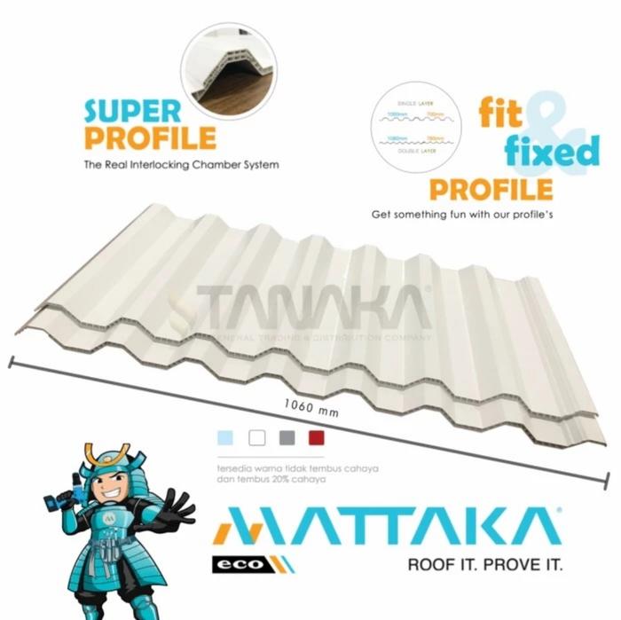 Jual Atap UPVC Mattaka Double Layer 1060mm Bukan Alderon - Kota Bandar ...