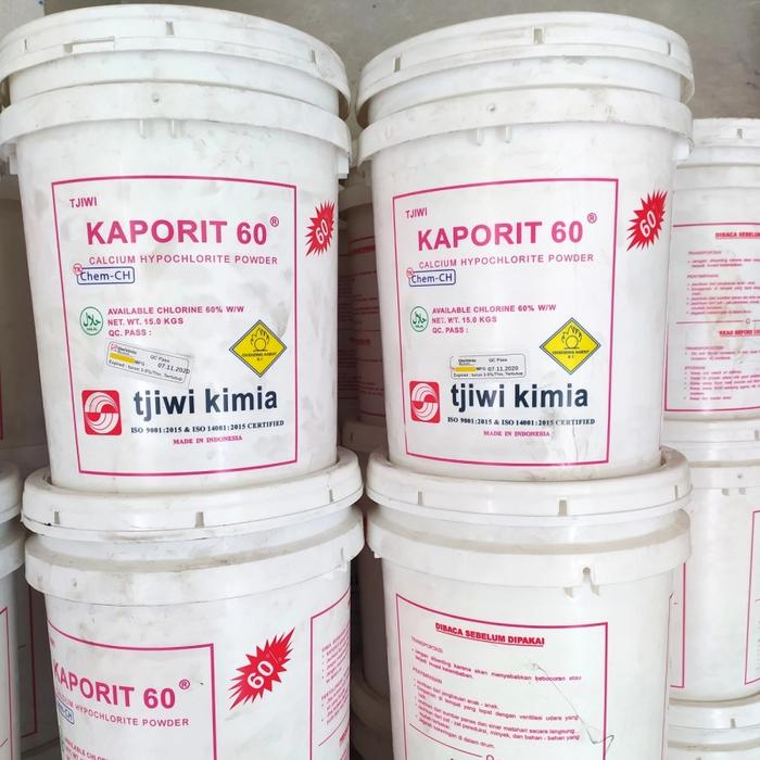 Jual Kaporit Bubuk 60% Tjiwi Kimia Kemasan 15 Kg / Kaporit Kolam Renang ...