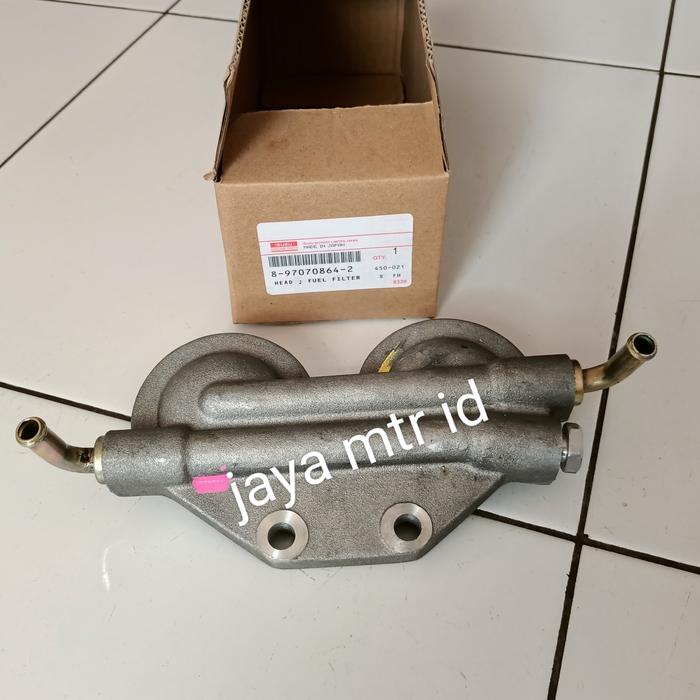 Jual kepala filter solar double rumah filter solar NHR55 NKR66 NKR71 ...