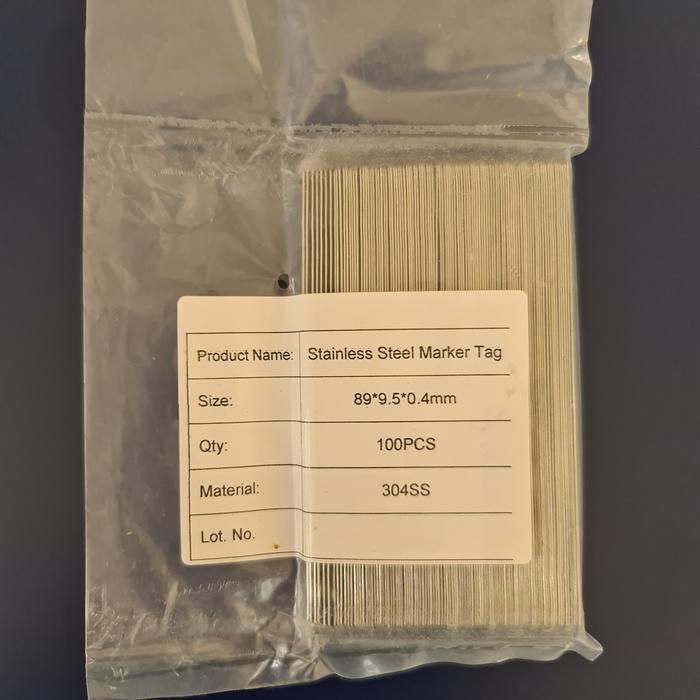 Jual Stainless Steel 304 Cable Marker Plate mirip Panduit MMP350W38C ...