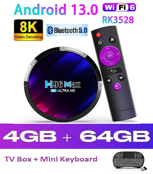 H96 Max RK3528 Android 13 TV Box, 60% OFF