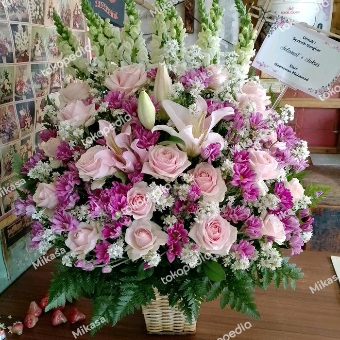 Jual Vas Bunga Meja Tamu Bunga Cantik Segar Jakarta Barat Mikasa