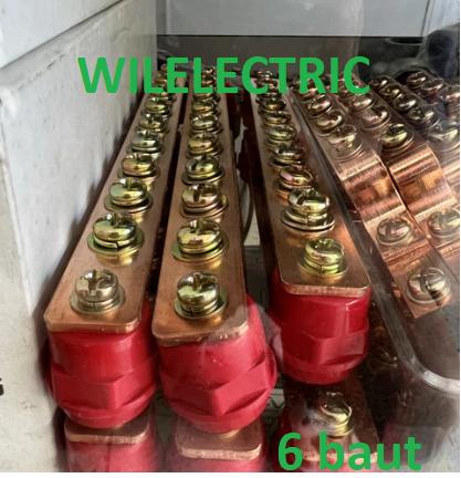 Jual Nol klem arde busbar tembaga merah 2 x 20 2x20 mm 6 baut - Kota ...