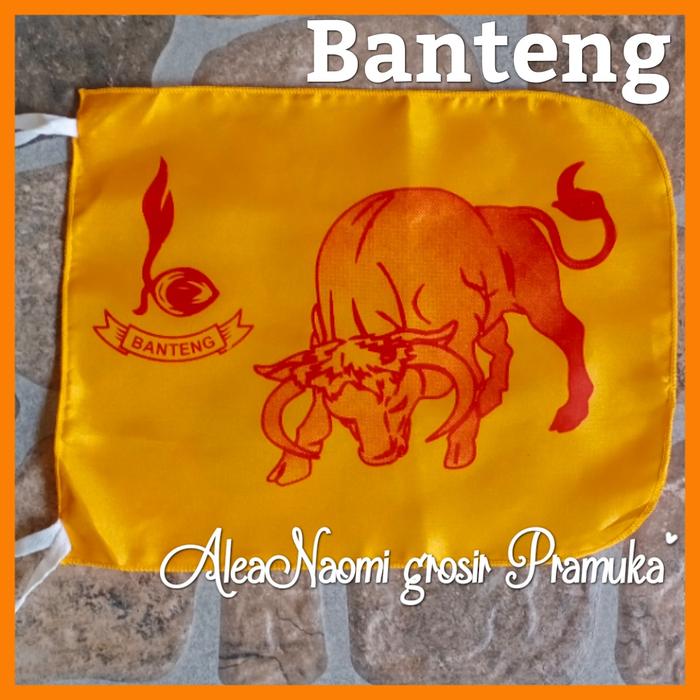 Jual bendera regu Pramuka putra hewan banteng bendera regu banteng ...
