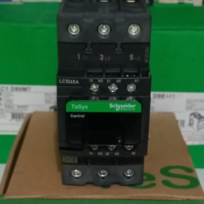 Jual kontaktor LC1D65AM7 220V schneider original / kontaktor 3p LC1D65 ...