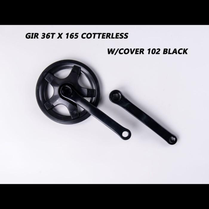 Jual gir crankset crank set single speed sepeda lipat mtb 36T by united ...