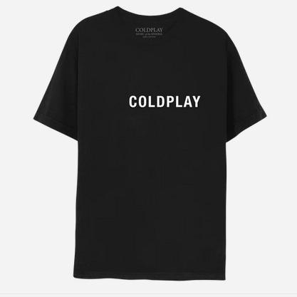Jual [Official Coldplay] World Tour 2022 9 Black Tee - Merchandise ...
