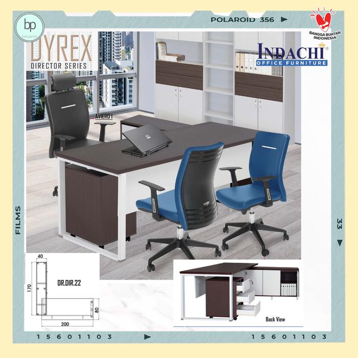 Jual Meja Kerja Direktur Set Indachi DYREX Series DR.Dir-22 Meja ...