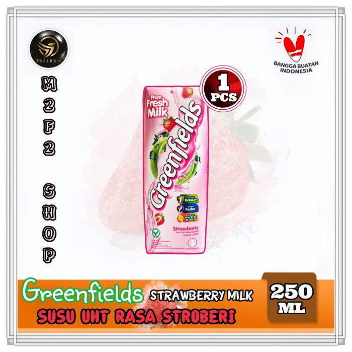 Jual Greenfields Susu Kotak UHT Strawberry Milk | Stroberi 250 ml (Satuan) - Jakarta Pusat ...