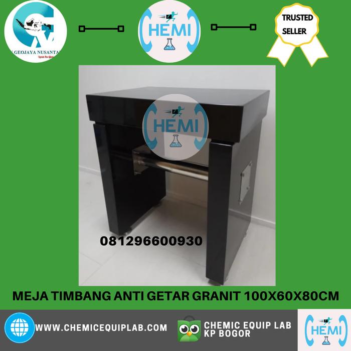 Jual MEJA TIMBANG ANTI GETAR /MEJA ANALITIK LABORATORIUM GRANIT 100x60x80cm - Kab. Bogor ...