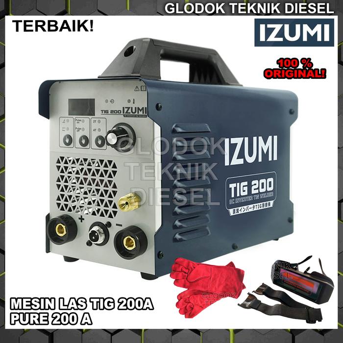 Jual IZUMI TIG200 Pulse Mesin Las Argon Stainless TIG 200 tigi200 ...