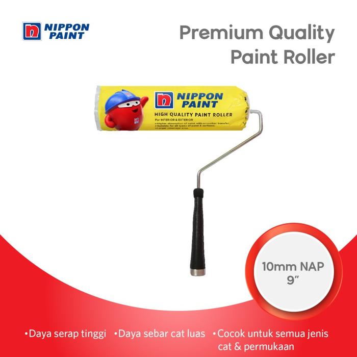 Jual ROLL CAT TEMBOK PREMIUM NIPPON PAINT 9" FOR INTERIOR & EXTERIOR ...