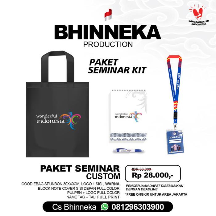 Jual Paket Seminar Kit Lengkap, Goodiebag, Blocknote, Pulpen, Tali ...