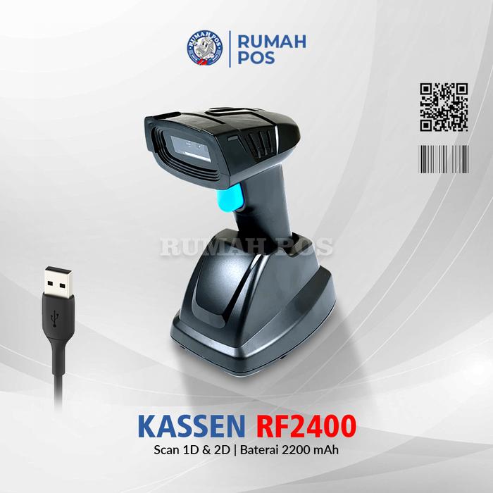 Jual Scanner Barcode KASSEN RF-2400 2D Wireless Scan RF 2400 USB - Kota ...