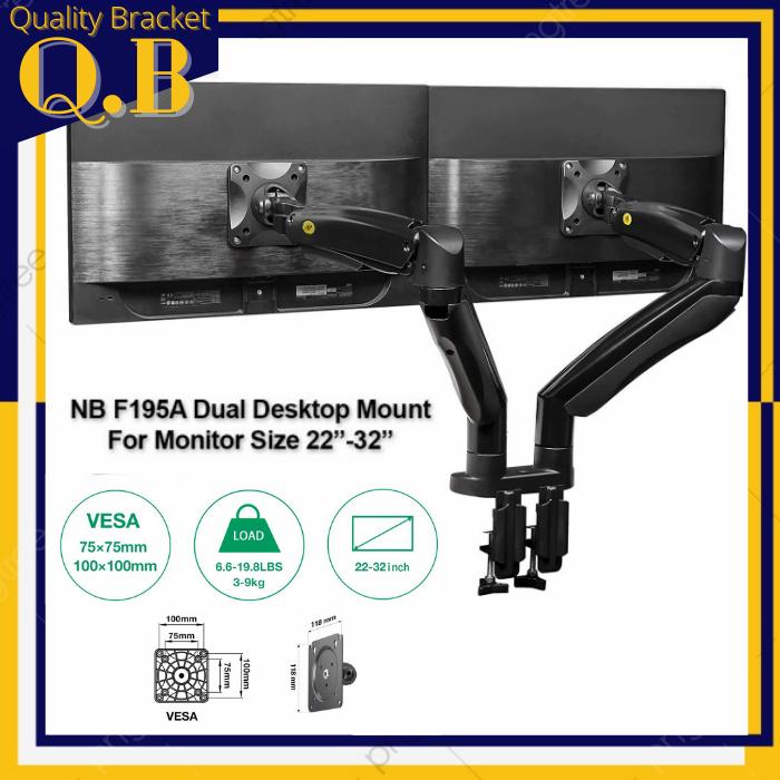 Jual NB North Bayou F195A 22" - 32 " Full Motion Dual LCD LED Monitor ...