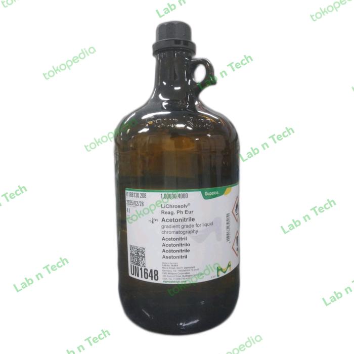 Jual 1.00030.4000 Acetonitrile Gradient Grade HPLC 4 L Merck - Kota ...