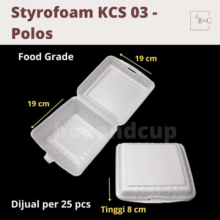 Jual Sterofoam / Styrofoam / Gabus Makanan / Dus Foam / Kotak Tempat ...