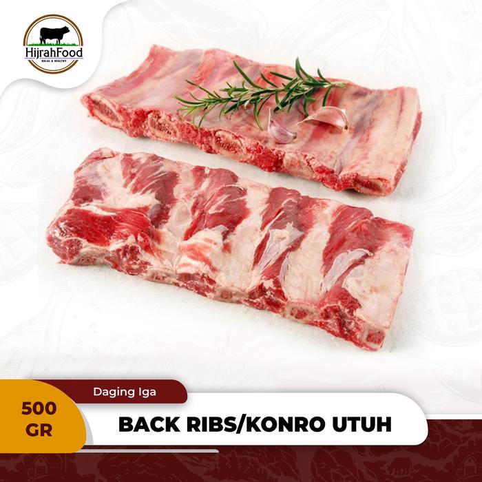 Jual Back Ribs/Konro/Daging Sapi Iga - Konro Utuh Potongan (500 gr ...