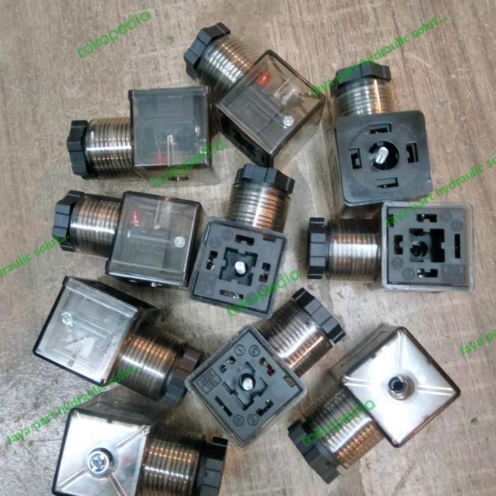 Jual Socket Coil Solenoid Valve 24V DC Socket Coil forr solenoid valve ...
