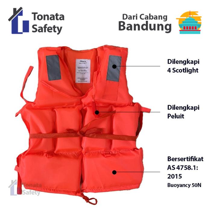 Jual Life Jacket / Baju Pelampung Tonata / Rompi Jaket All Size - Kota ...
