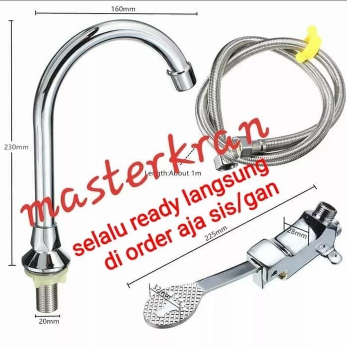 Jual kran injak merk fsd/kran pedal/keran dokter/kran laboratorium ...