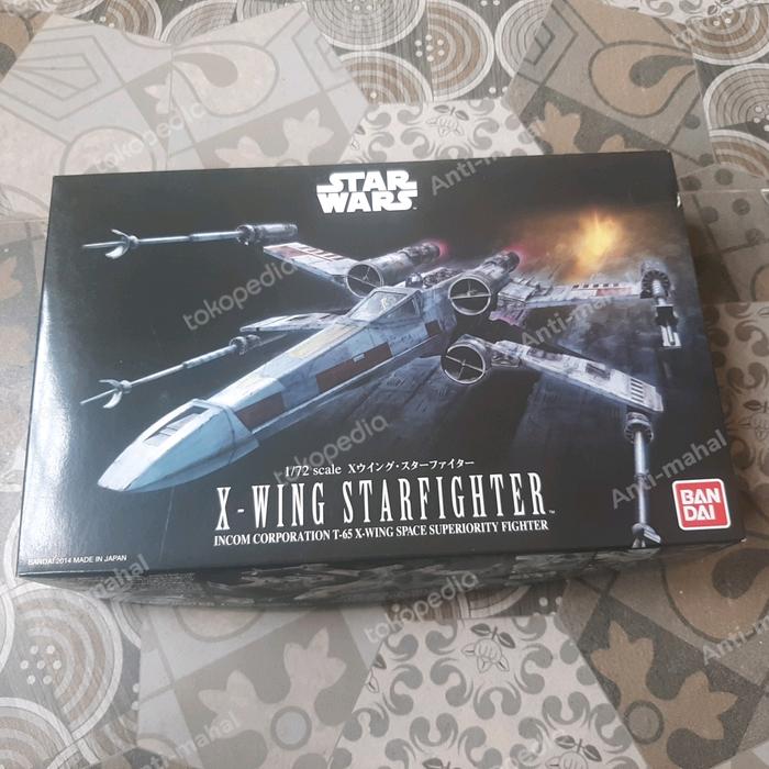 Jual star wars X-wing starfighter, incom corp T-65, BANDAI, skala 1/72 ...