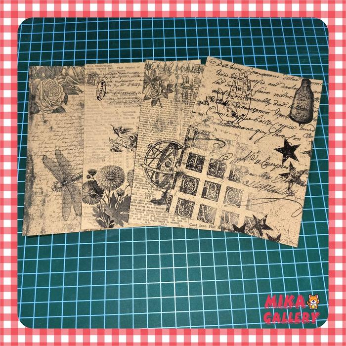 Jual Kertas Scrapbook Paper Kraft Deco Journal Bujo Catatan ...