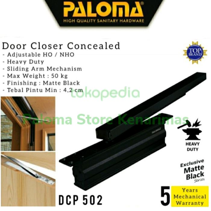 Jual DOOR CLOSER PALOMA DCP 502 CONCEALED 993 PENUTUP PINTU OTOMATIS ...