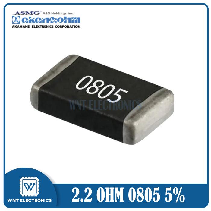 Jual 10pcs Resistor 2.2 ohm 2R2 0805 SMD 5% SMT 2012 Akane ohm - Kota ...