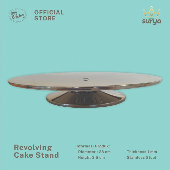 Jual Revolving Cake Stand Pendek/ Meja Putar Kue/ Meja Putar Full ...