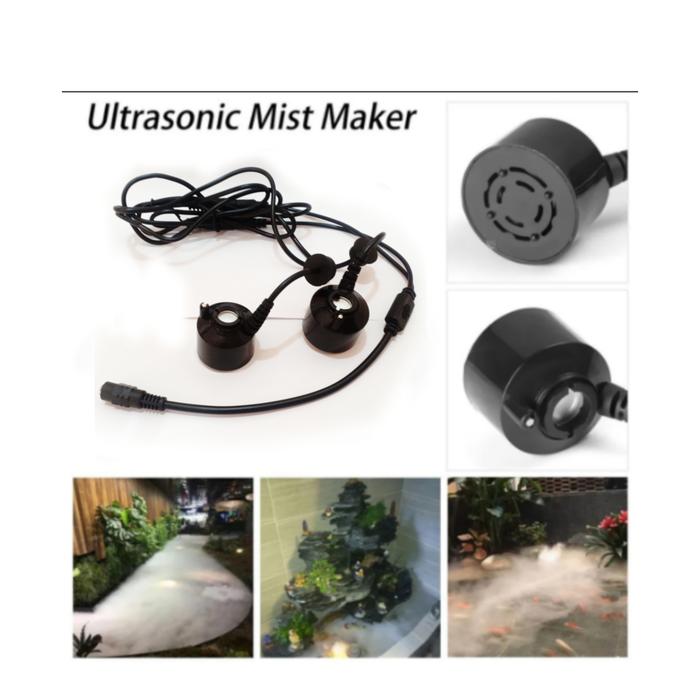 Jual kabel mist maker 2 cabang DC 24v ultrasonic embun uap air alat ...