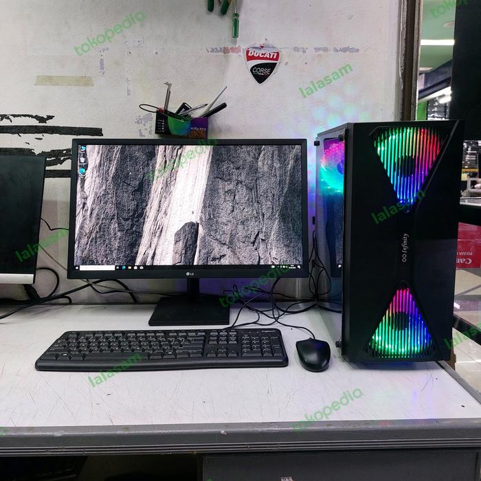 Jual PC GAMING AMD ATLHON 3000G,RAM 16GB,SSD 256GB,HDD 1TB,MONITOR ...