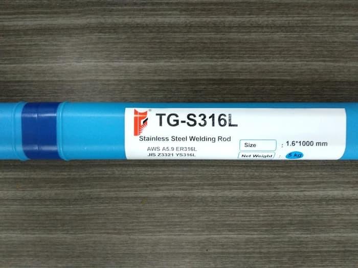 Jual Kawat Las Rod Wire Tig Argon Stainless Steel FOOD GRADE 316l 1.6mm ...