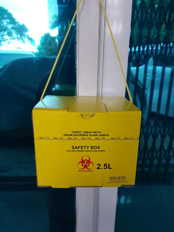 Jual TEMPAT SAMPAH SAFETY BOX 2,5L BIOHAZARD CONTAINER 2.5 L - LIMBAH ...