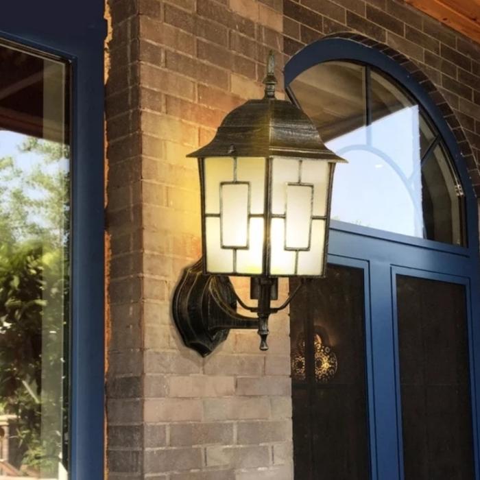 Jual Lampu dinding outdoor/Lampu hias dinding/Lampu tempel dinding 5022A - Gold klasik - Kota ...