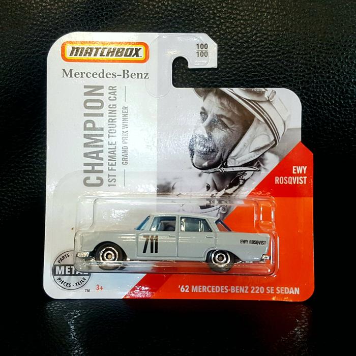 Jual MatchBox Mercedes Benz 220 SE Sedan Ewy Rosqvist Short Card Grey ...