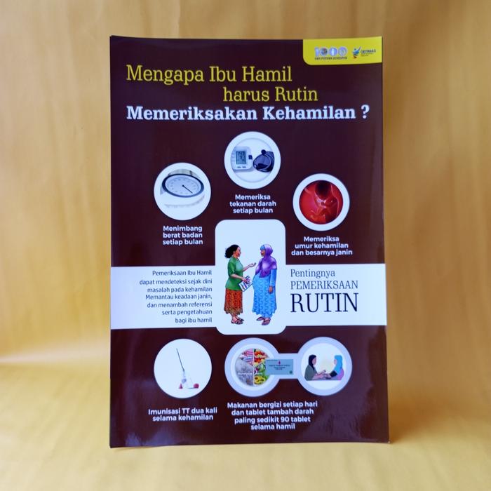 Jual Poster Kebidanan | Rutin Memeriksakan Kehamilan |Poster Kehamilan ...